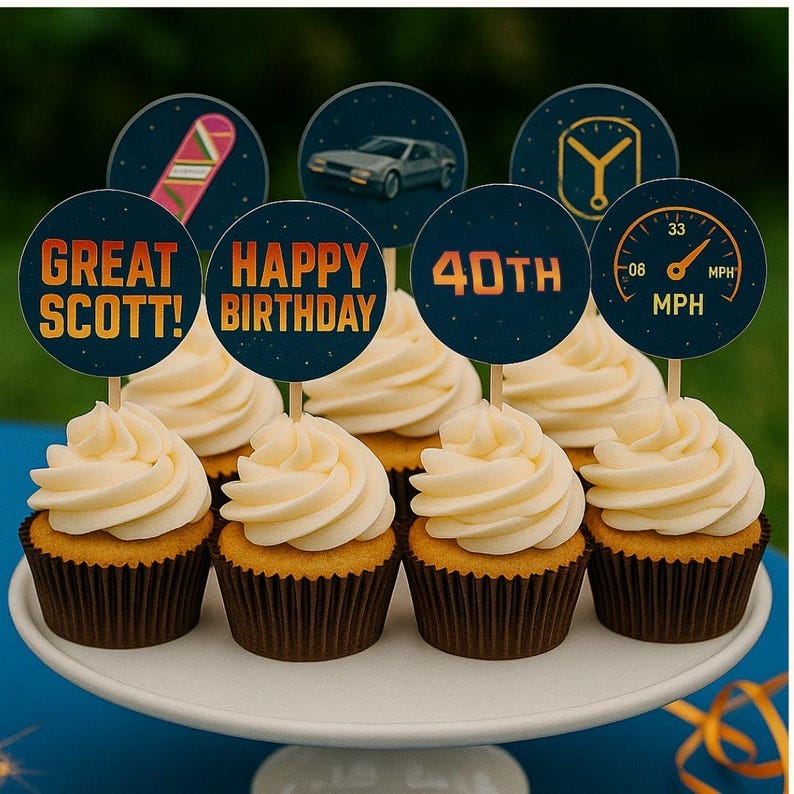 Back to the Future Birthday Banner | Printable Retro Party Decor ...