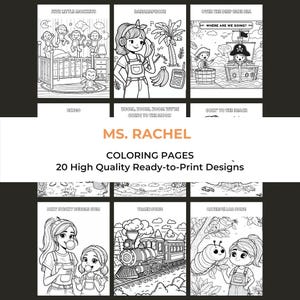 Ms Rachel Coloring Pages Ready to Print, Instant Download, Ms Rachel ...