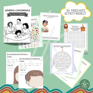 LDS General Conference Family Activity Packet, General Conference Kids ...