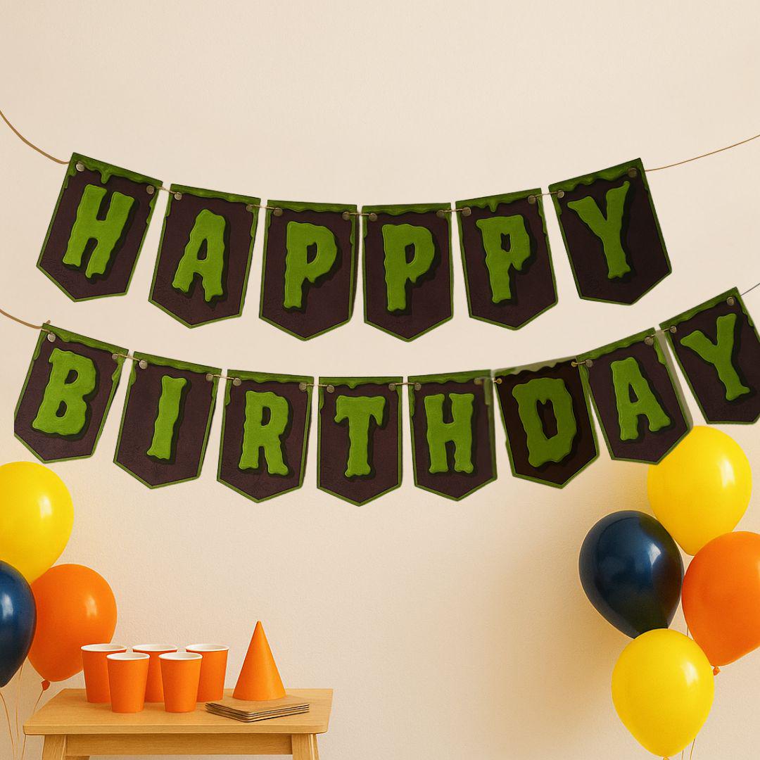 Goosebumps Birthday Banner Printable | Horror Party Decoration ...