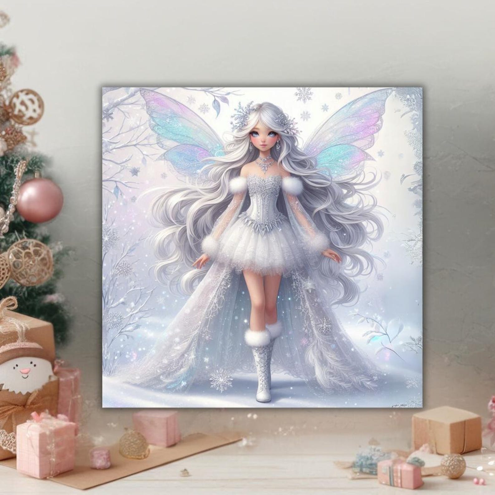 Magical Snow Fairy Clipart Whimsical Winter Art 21 Christmas Cliparts ...