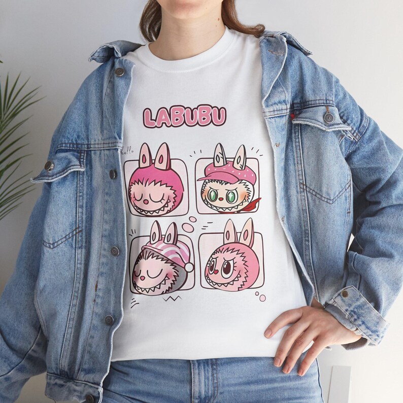 Pop Mart Labubu Cute Shirt, Monster Meme Shirt, Trending Labubu Cartoon ...