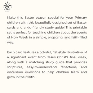 Holy Week Printable Cards | LDS Primary Easter, Sunday School, He is ...