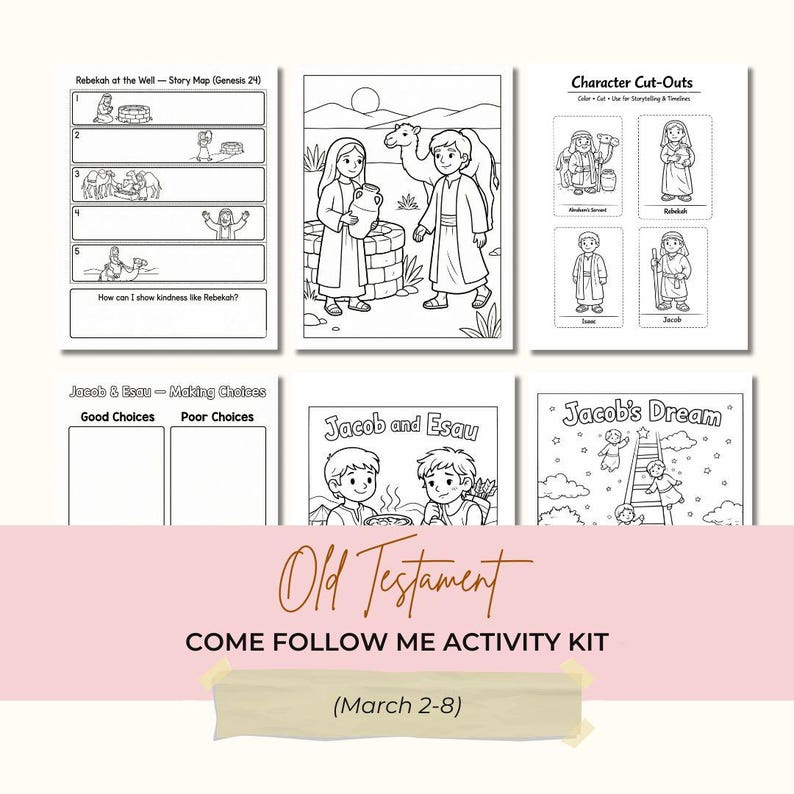 Come Follow Me 2026 Primary Activity Kit | March 2-8 2026, Abraham ...