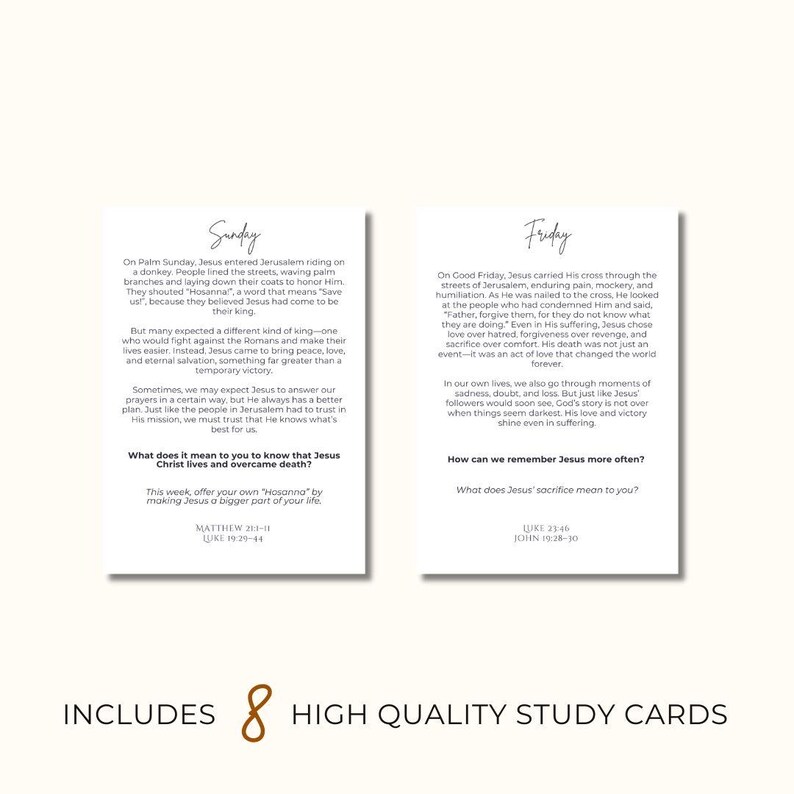 Holy Week Printable Cards | LDS Primary Easter, Sunday School, He is ...