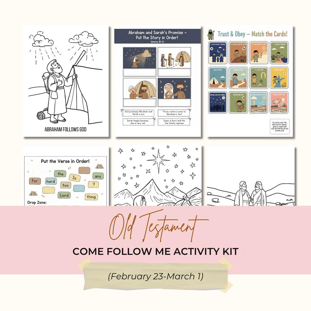 Come Follow Me 2026 Primary Activity Kit | February 23-march 1 2026 ...