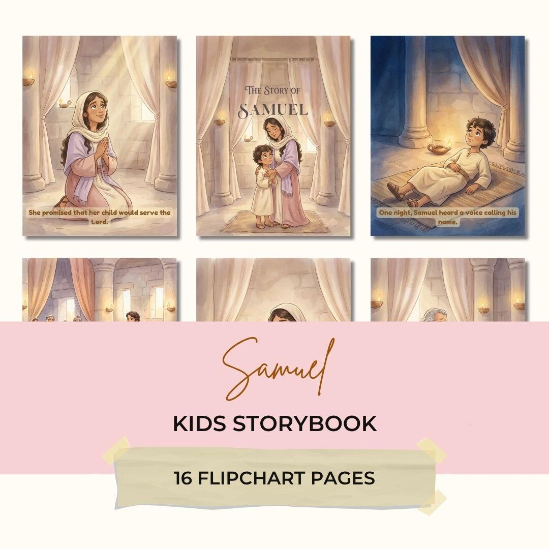 Samuel Bible Flipchart for Kids | Bible Story Printable, LDS Come ...