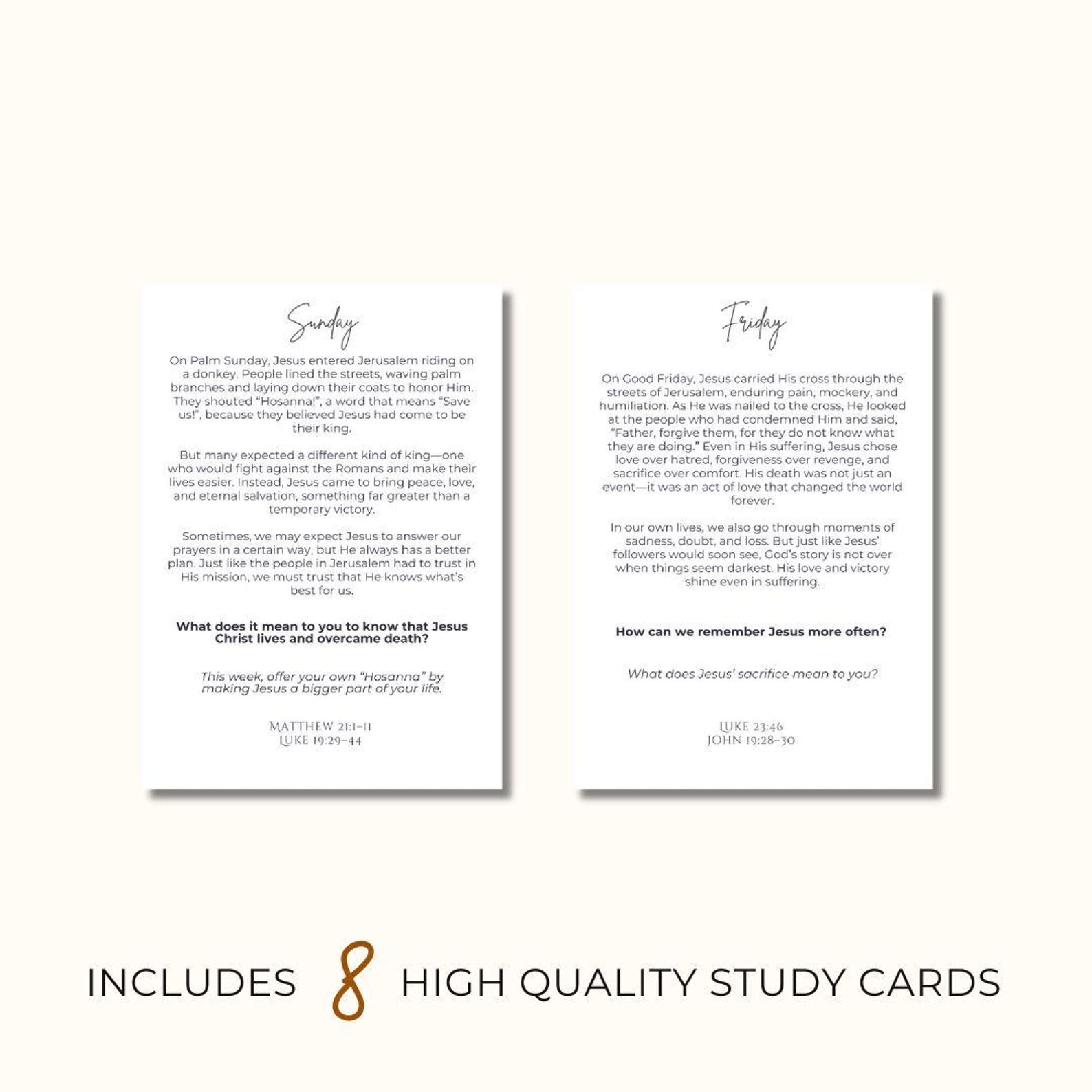 Holy Week Printable Cards | LDS Primary Easter, Sunday School, He is ...