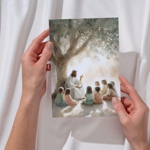 Christ With Children | Jesus Christ Digital Poster, Look Unto Christ ...