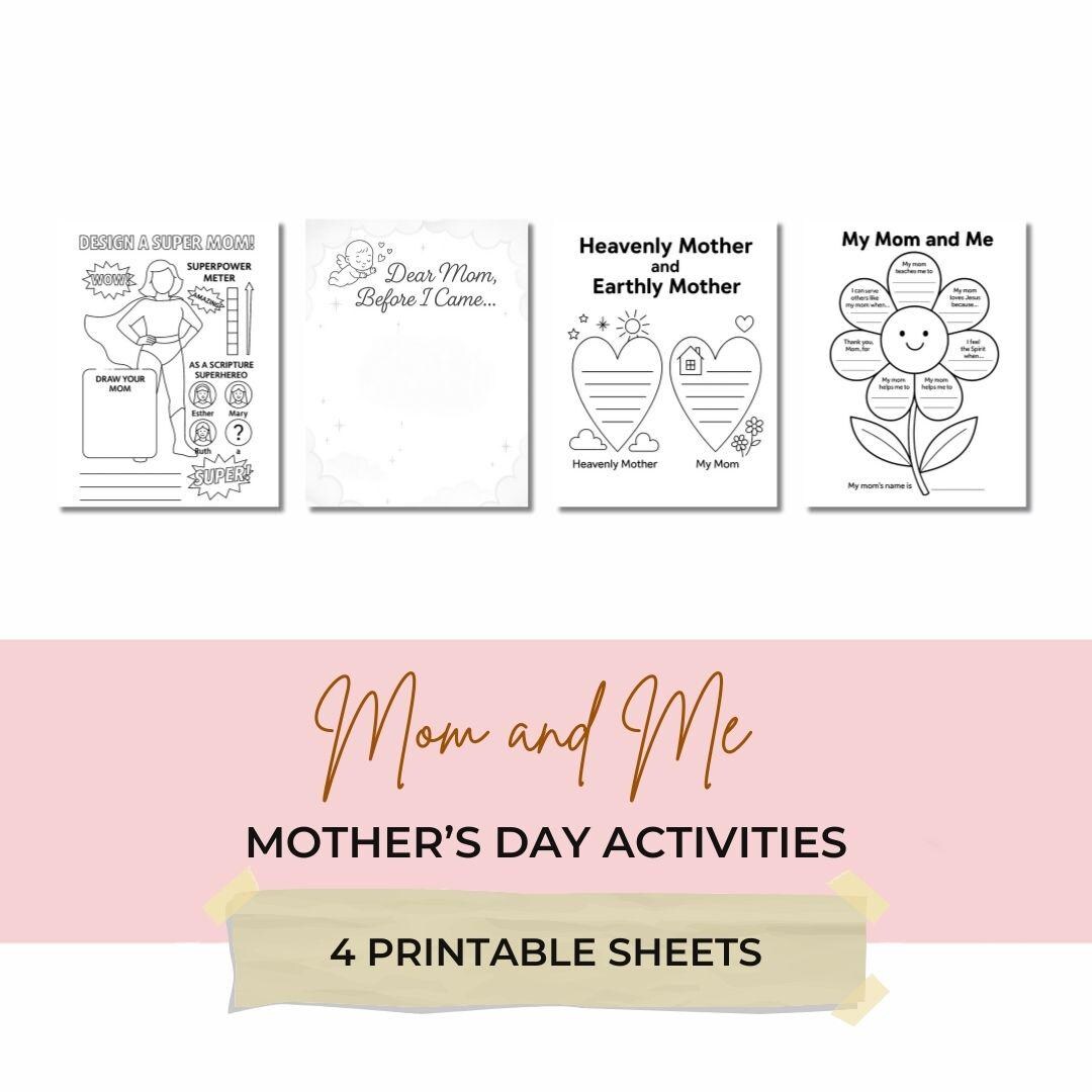 Mother’s Day Activity Bundle for Kids, Printable Crafts for Children ...