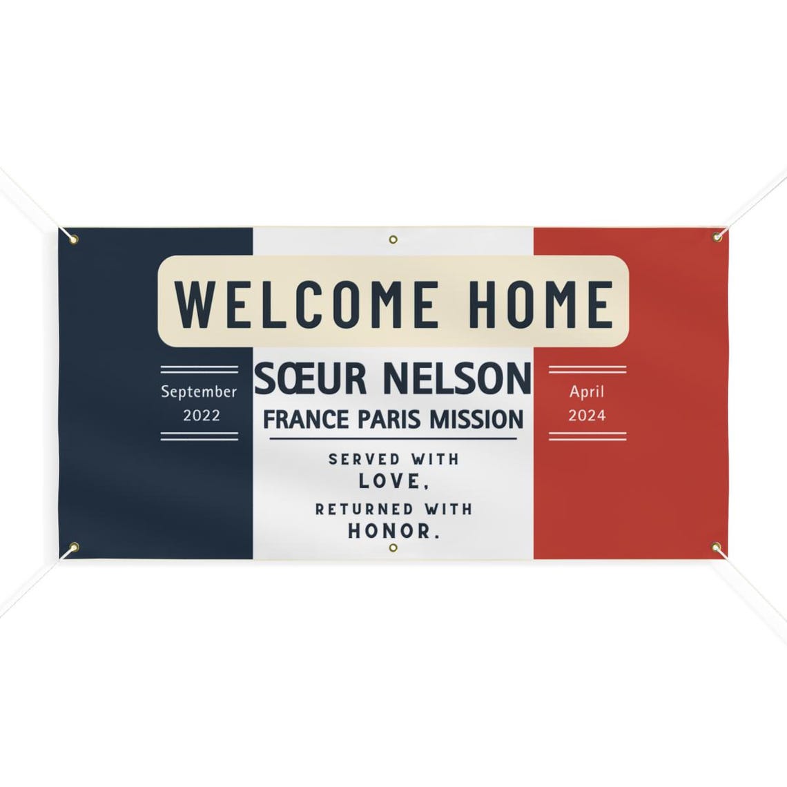 Custom LDS Missionary Welcome Home Banner (digital Download) - Etsy