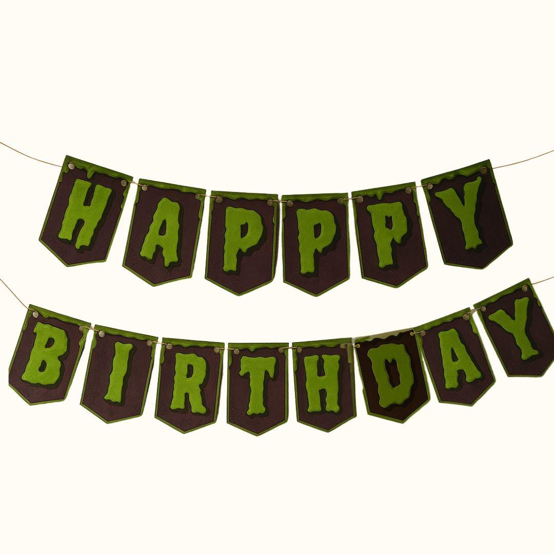 Goosebumps Birthday Banner Printable | Horror Party Decoration ...
