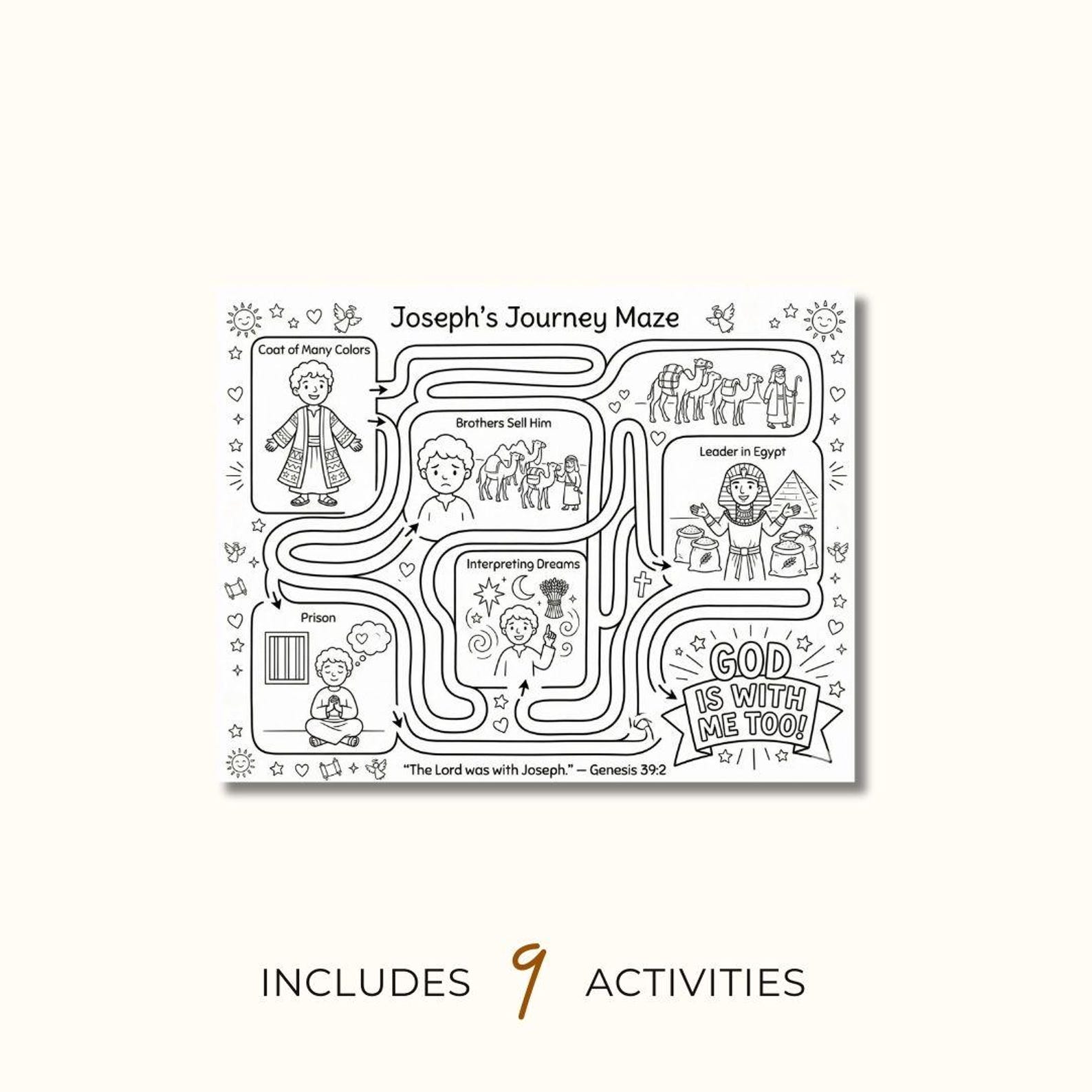 Come Follow Me 2026 Primary Activity Kit | March 9-15 2026, Joseph the ...
