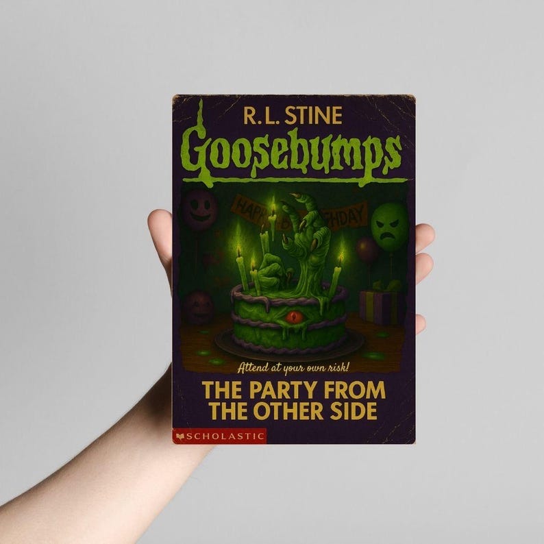Goosebumps Birthday Invitation | Printable Horror Party Invite, Spooky ...