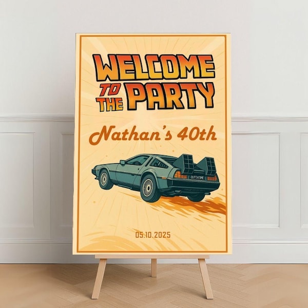 Back to the Future Party Decorations - Etsy