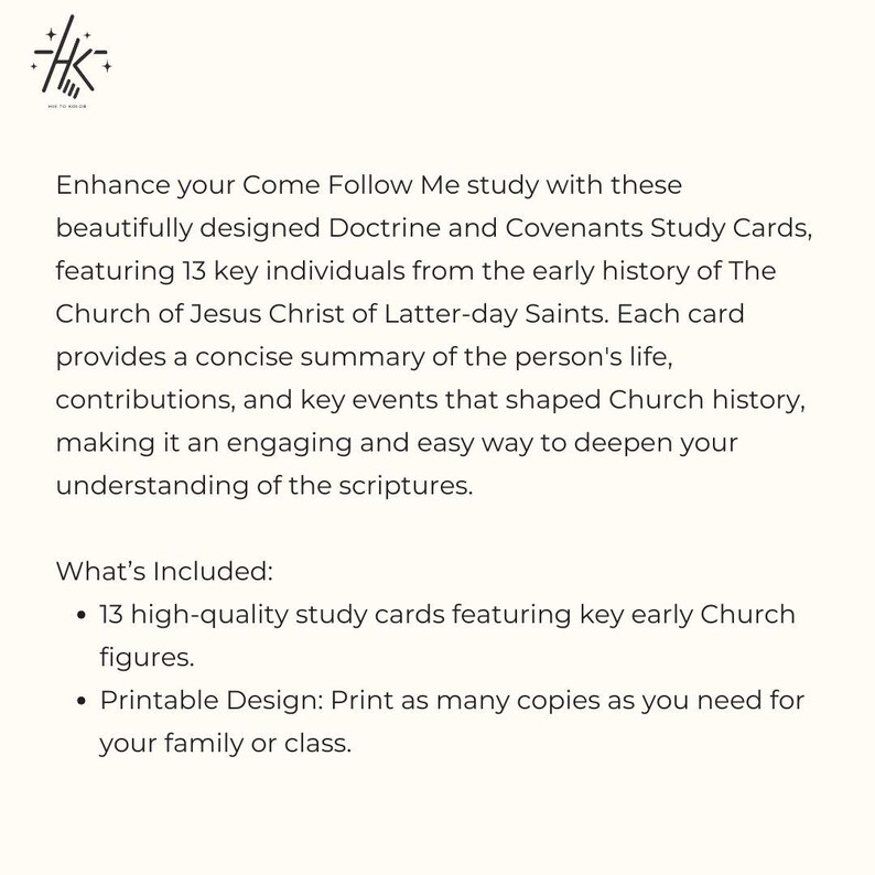 Come Follow Me 2025 | Doctrine and Covenants Study Cards, LDS Scripture, LDS Church History ...
