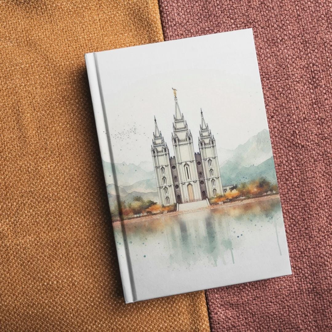 LDS Scripture Journal, Salt Lake Temple, Book of Mormon Study Journal ...