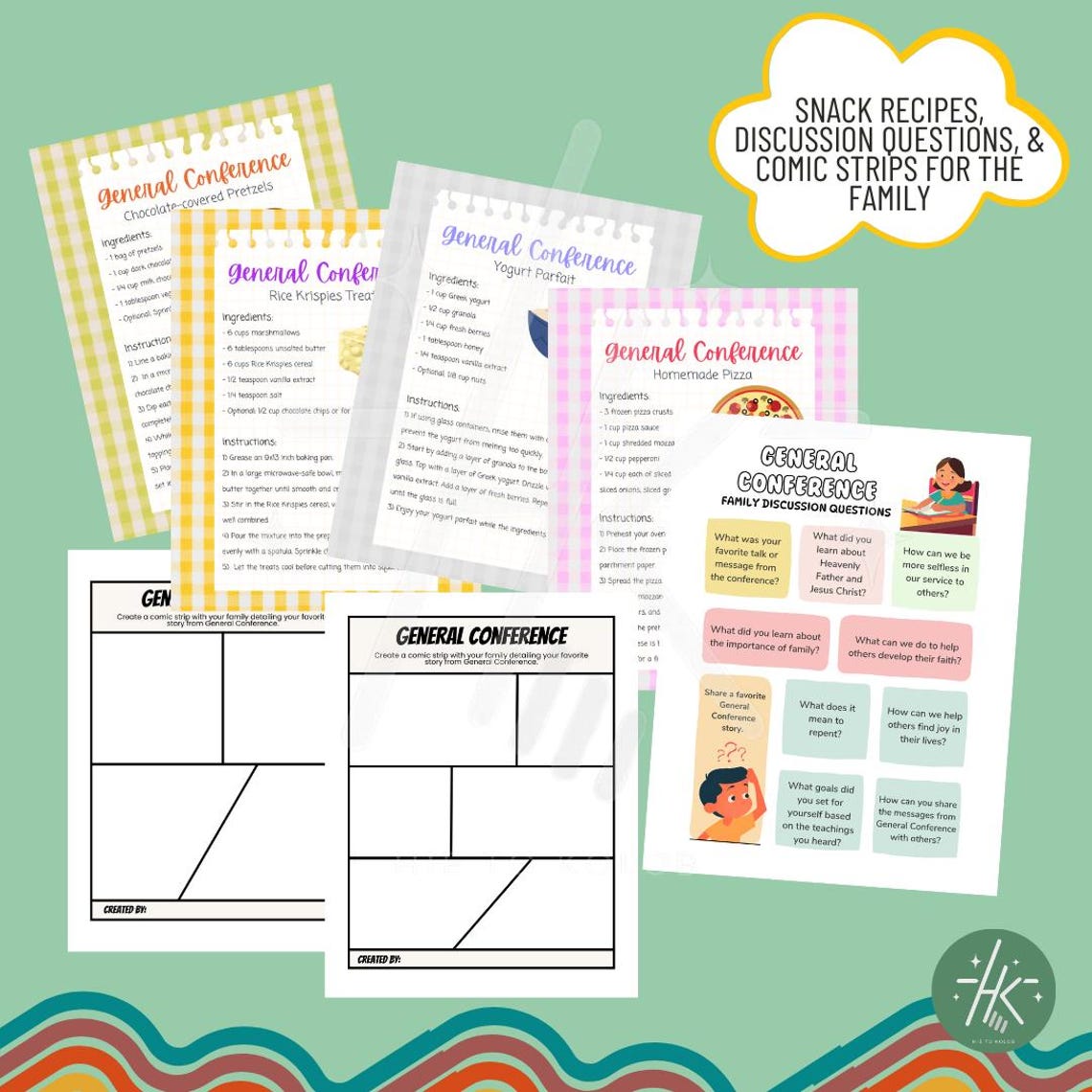 LDS General Conference Family Activity Packet, General Conference Kids ...