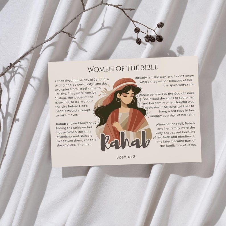 Women of the Bible Digital Cards, Old Testament Primary Lesson, LDS ...