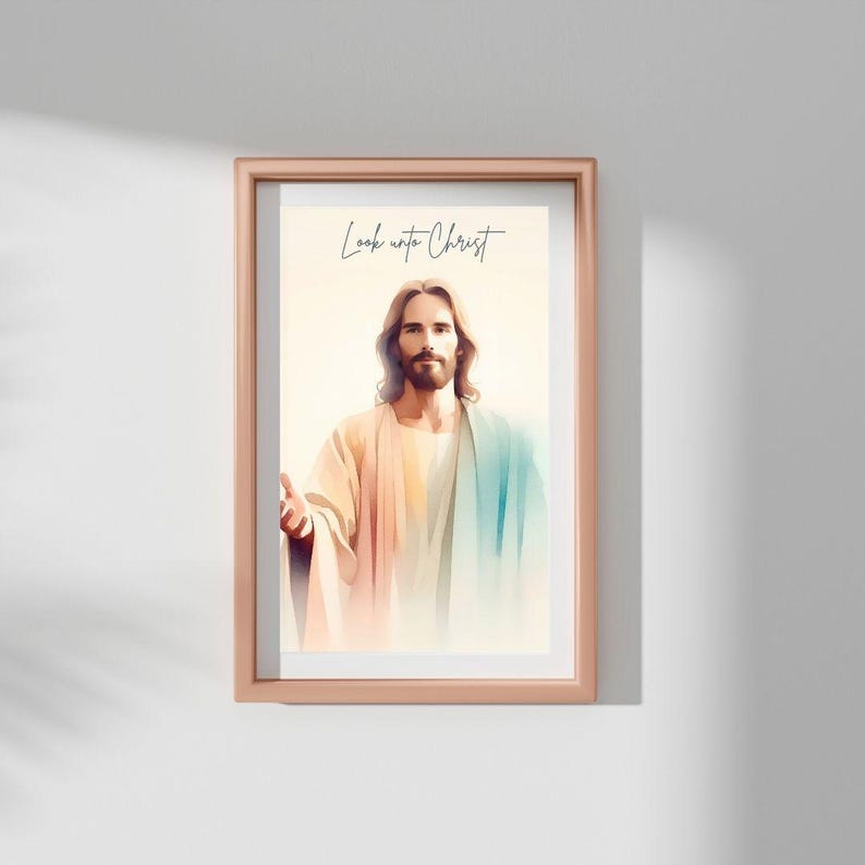 LDS Youth Theme 2025 | Look Unto Christ, Jesus Christ Digital Art, LDS ...