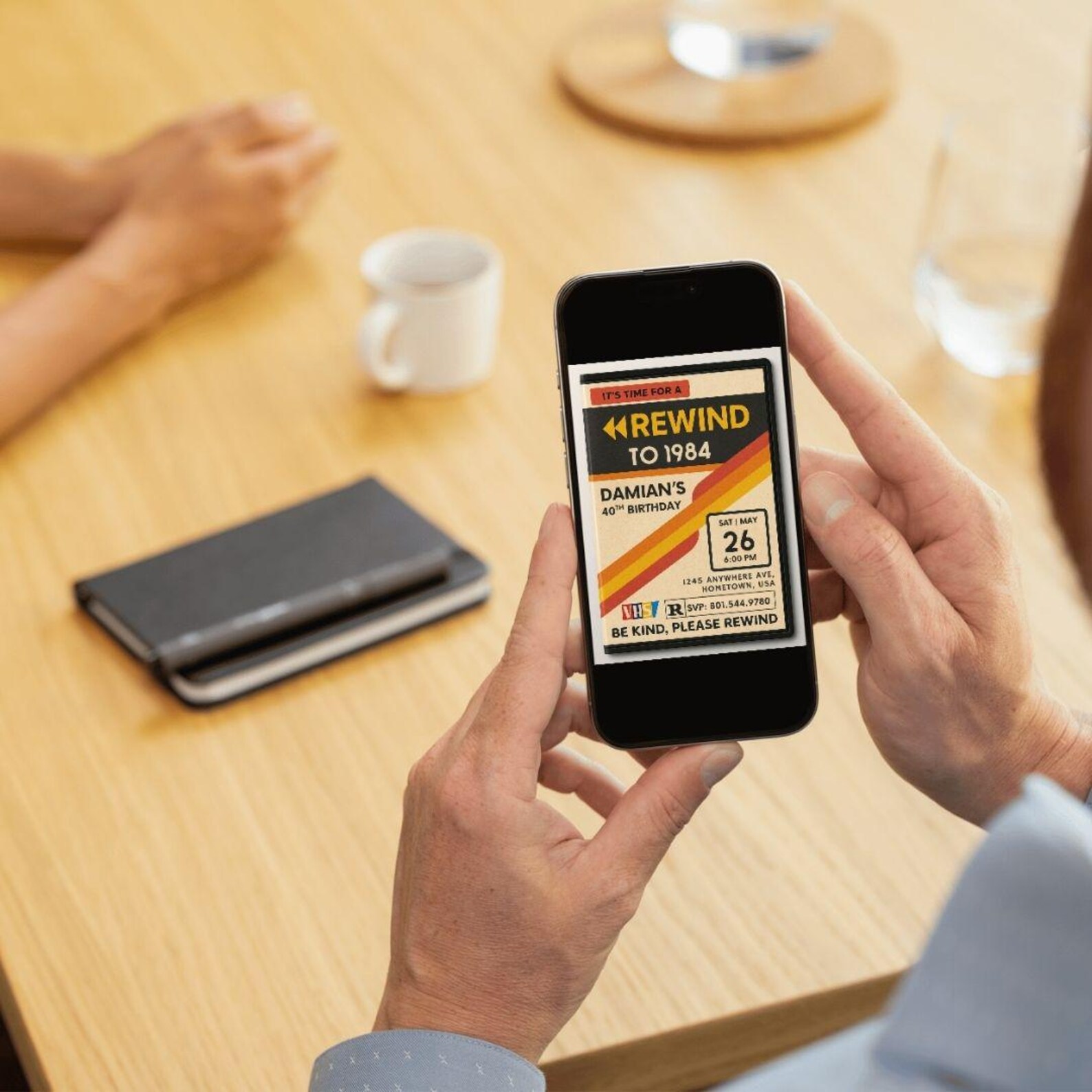 80s VHS Rewind Birthday Invitation | Retro Tape Party Invite, 40th ...