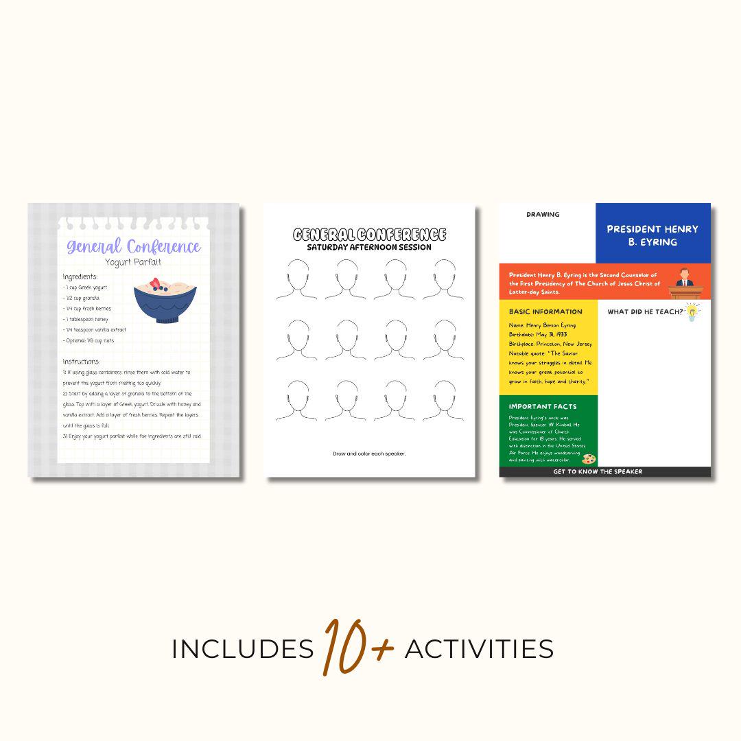 LDS General Conference Family Activity Packet, General Conference Kids ...