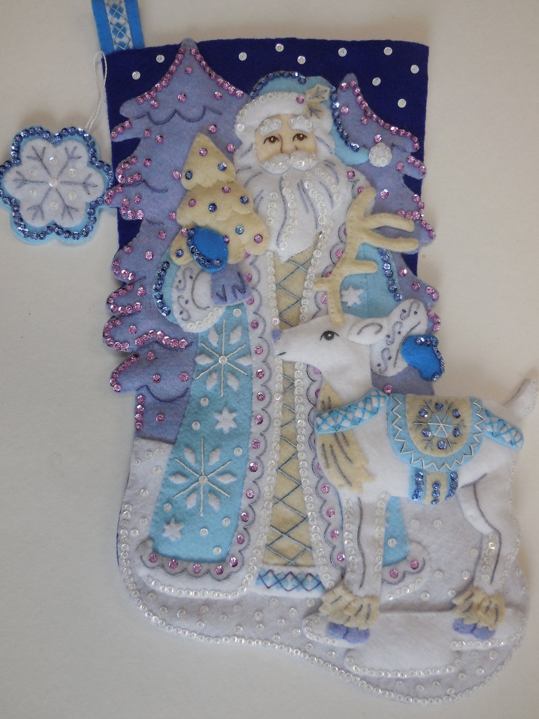 Finished Christmas Stocking Winter Wonderland - Etsy