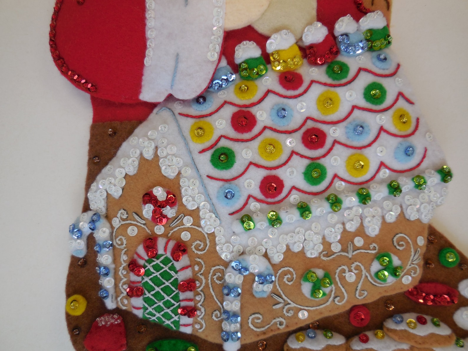 Finished Christmas Stocking Gingerbread Christmas - Etsy
