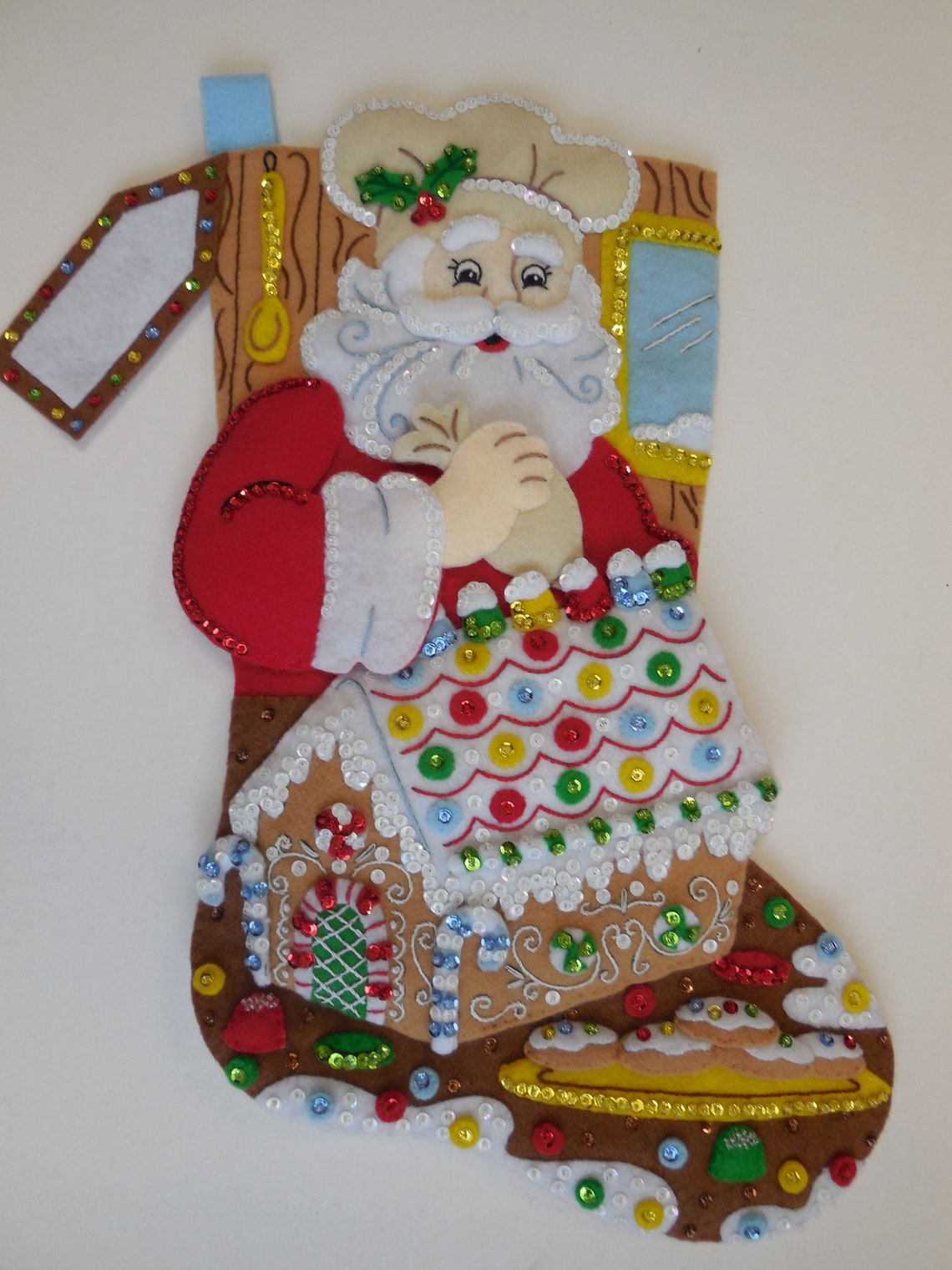 Finished Christmas Stocking Gingerbread Christmas - Etsy