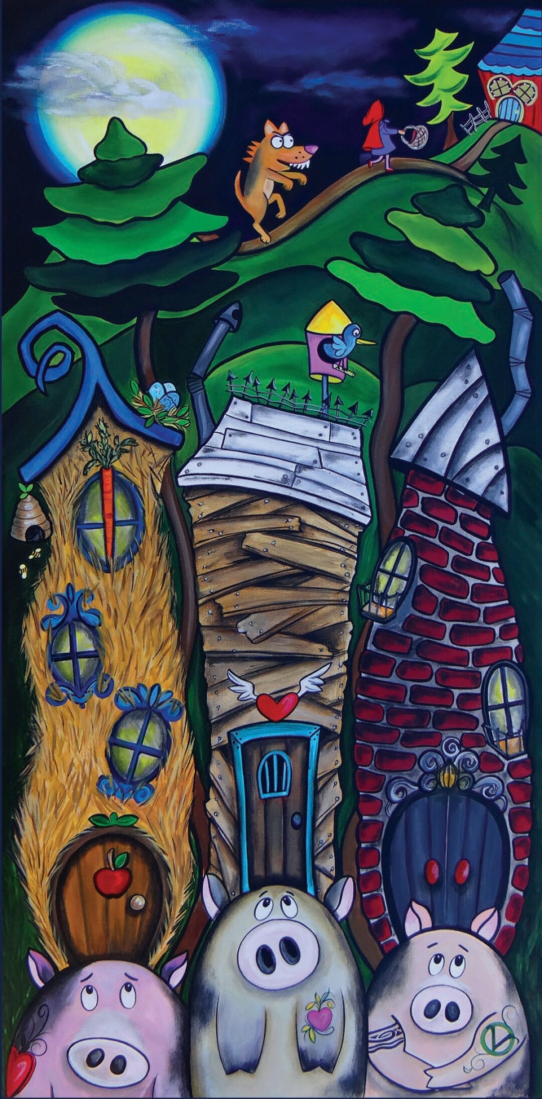 One Busy Wolf by Melody Smith - Etsy