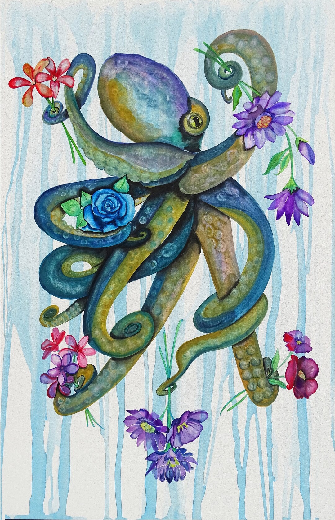 Octopus Flowers by Melody Smith - Etsy