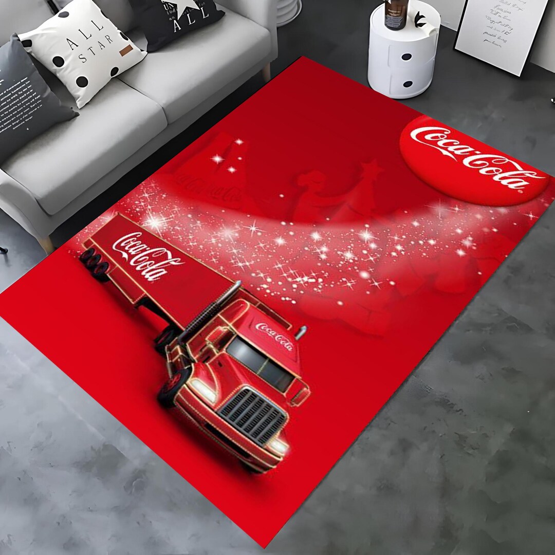 Coca Cola Truck,coca Cola Rug,coke Truck Rug,coca Cola Gift,custom Rug ...