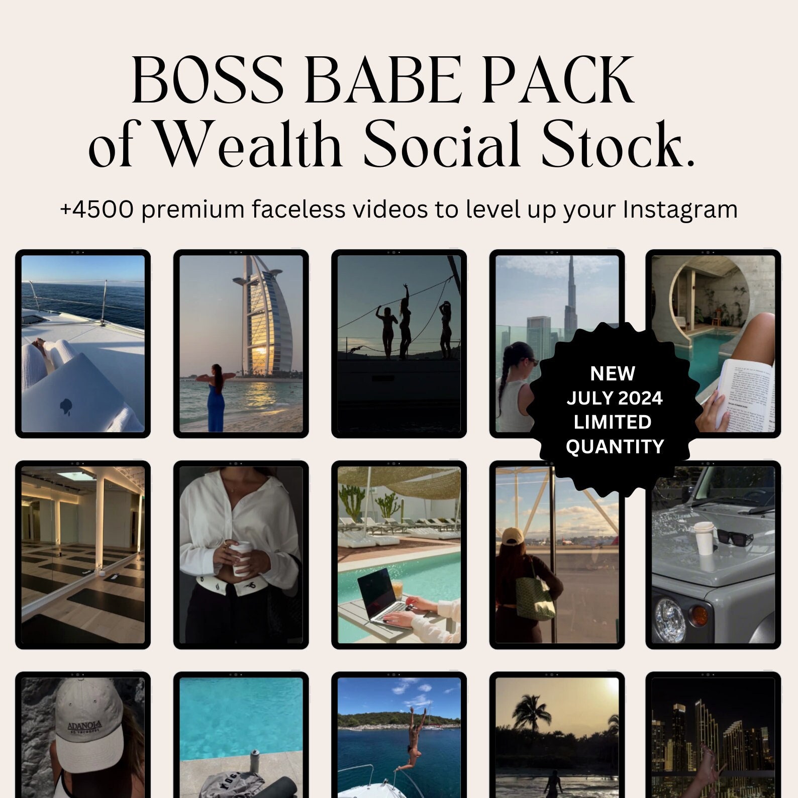 BOSS BABE PACK: 4500 Premium Aesthetic Faceless Videos Bundle for Instagram, Tiktok & Youtube ...