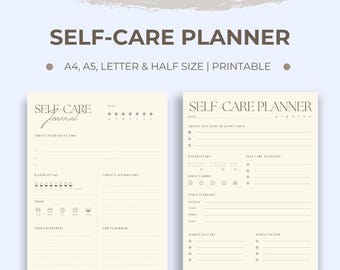 Weekly Self Care Tracker Printable, Daily Self Care Checklist, Routine ...