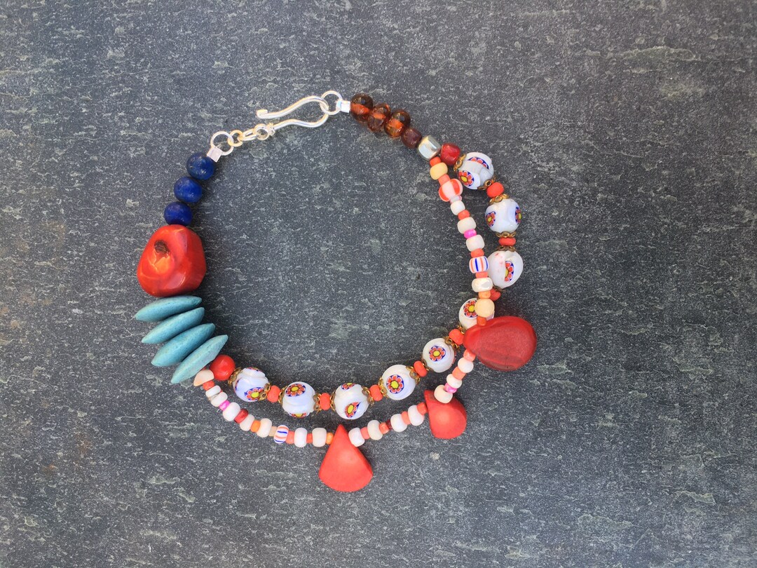Antique Bead Bracelet REDUCED - Etsy