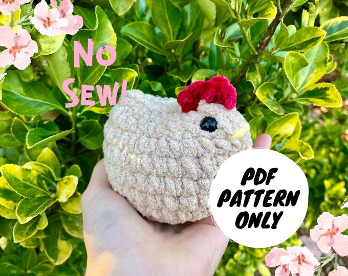 Crochet Chicken Plushie Stuffed Animal Decor - Etsy