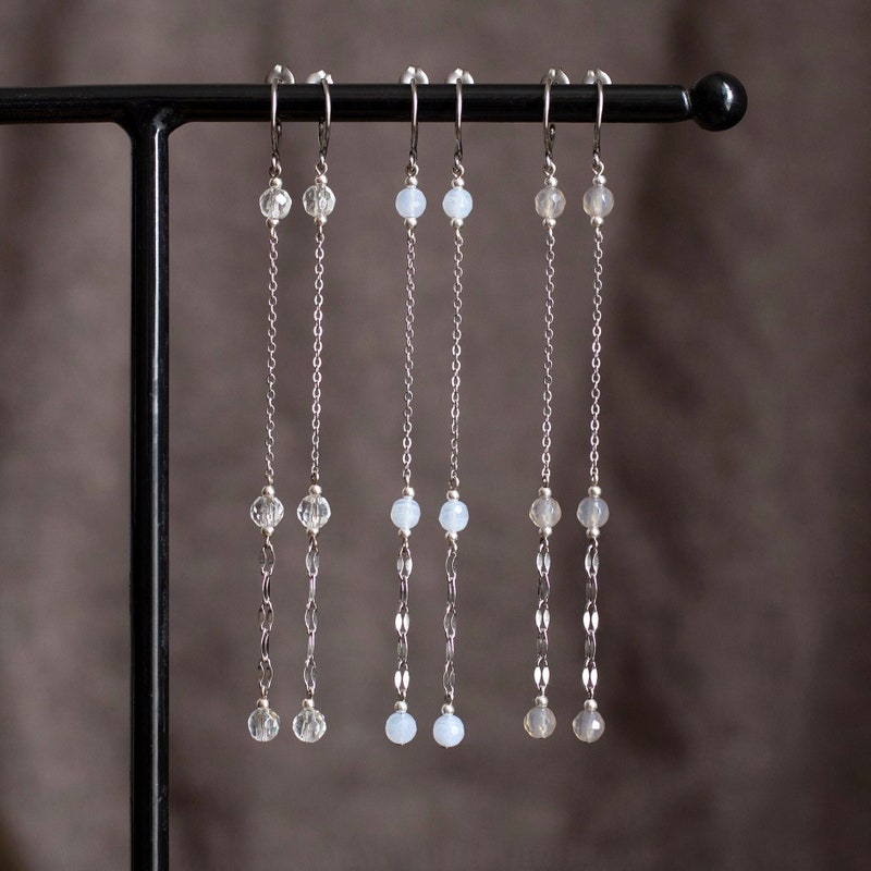 Very Long Earrings - Etsy