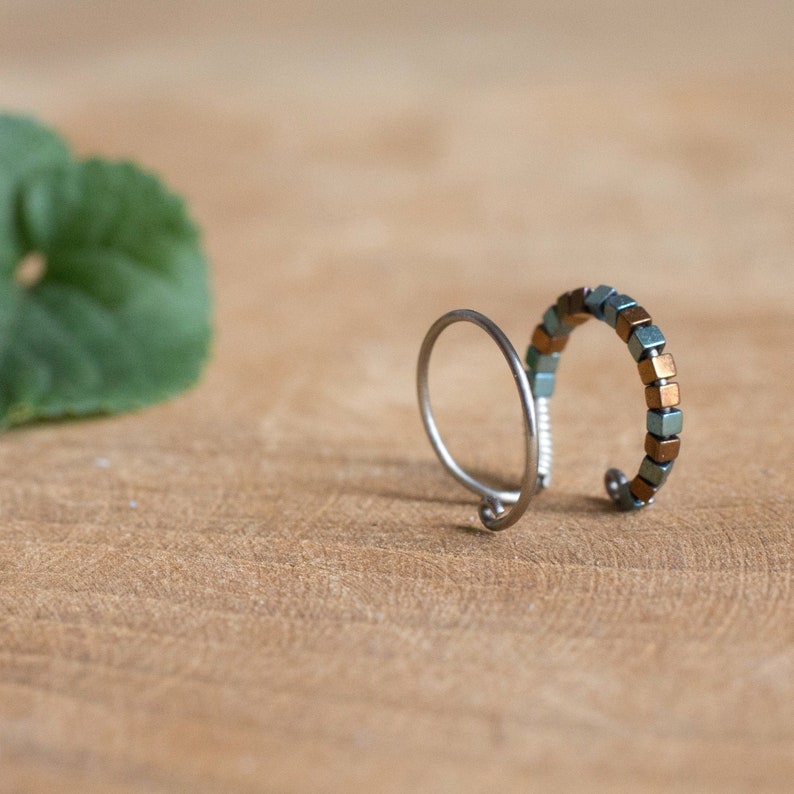 Pure Titanium Ear Cuff Cartilage Earring for Non Pierced Ear - Etsy