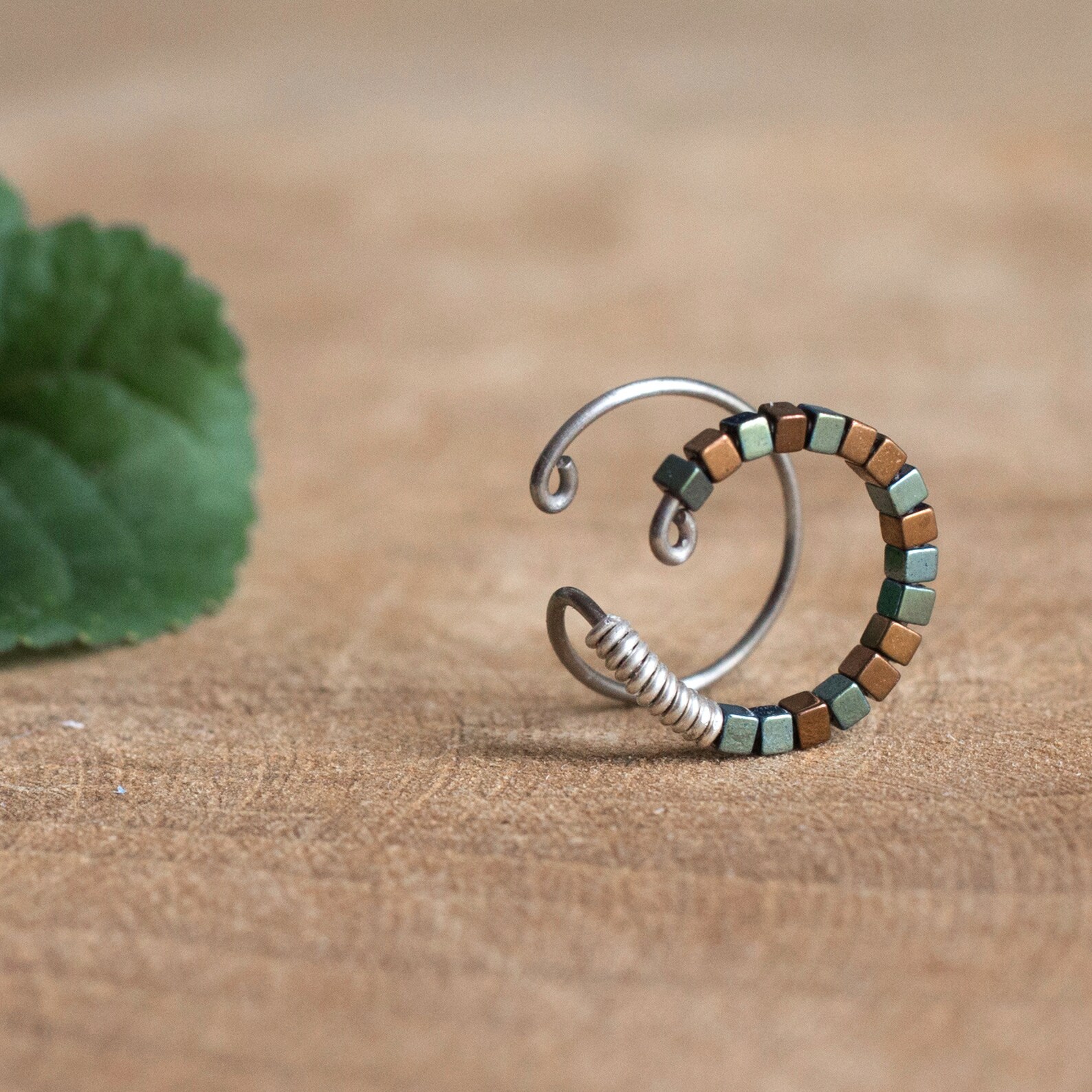 Pure Titanium Ear Cuff Cartilage Earring for Non Pierced Ear - Etsy