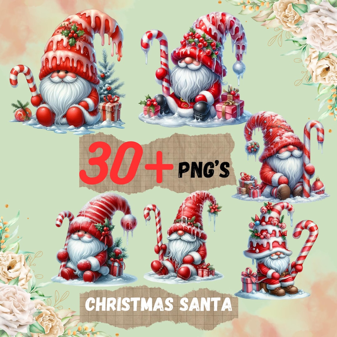 Santa Png Watercolor Christmas Clipart Christmas Santa Clipart Santa ...