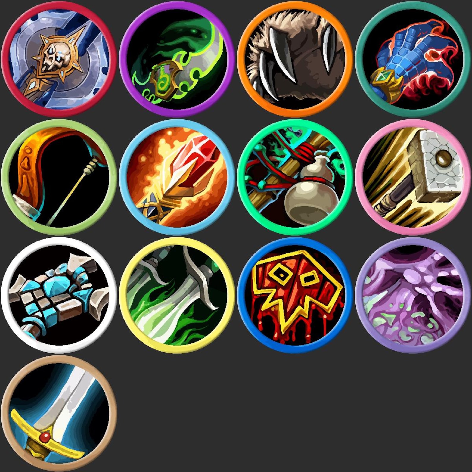 World of Warcraft HD & Minimalist Class Icons | Class Colored Frames ...