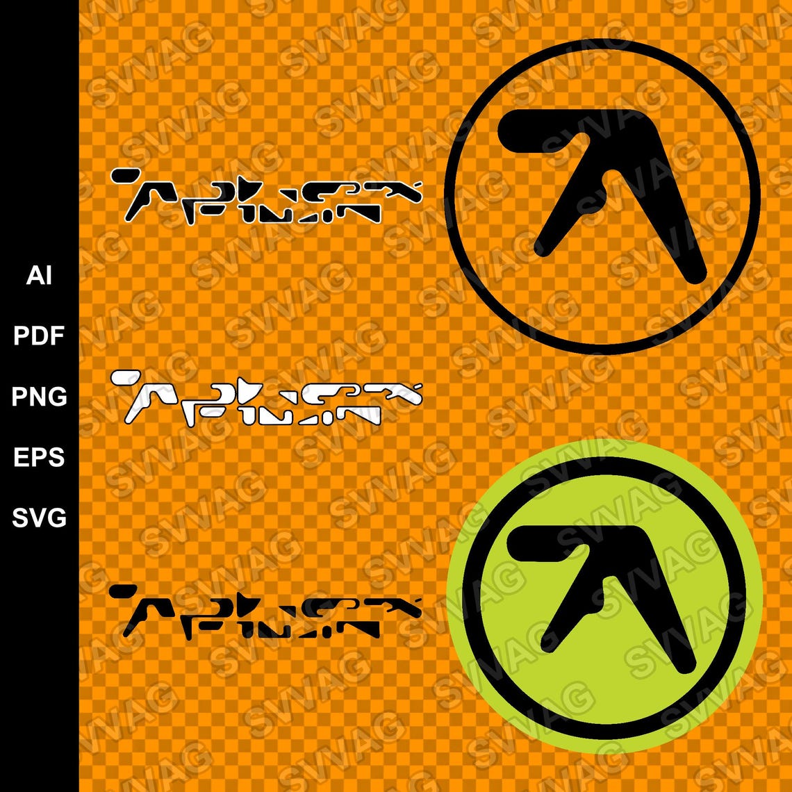 Aphex Twin Clip Art Vector Pack | Svg, Ai, Png, Eps, Pdf, Digital ...