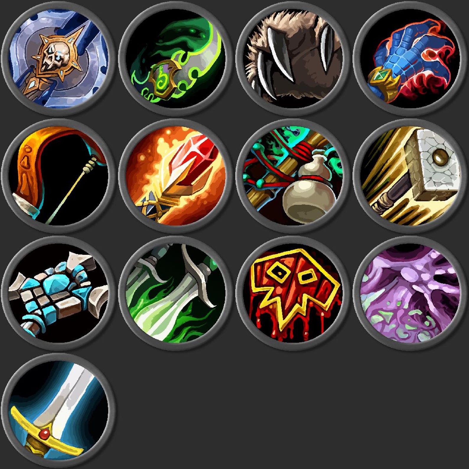 World of Warcraft HD & Minimalist Class Icons | Class Colored Frames ...