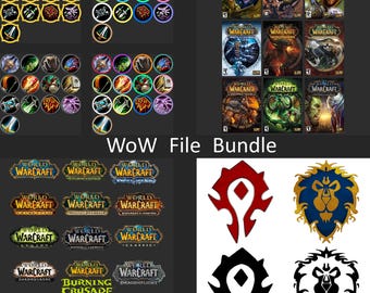 World of Warcraft HD & Minimalist Class Icons | Class Colored Frames ...