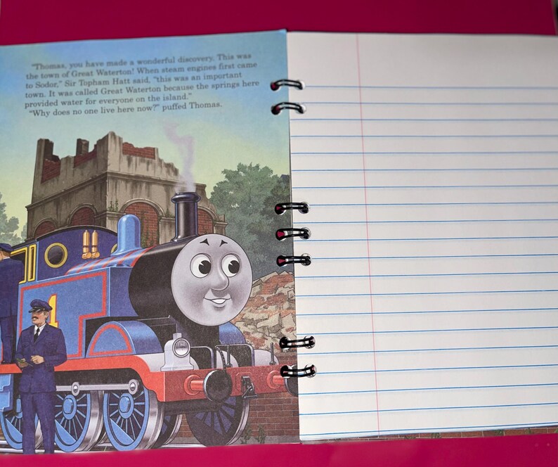 Thomas & Friends Notebook – Upcycled Book With Pen - Etsy