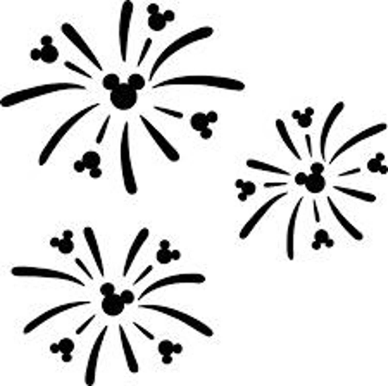 Disney Fireworks Decal - Disney Decal - Mickey Mouse - Disney Decals - Etsy