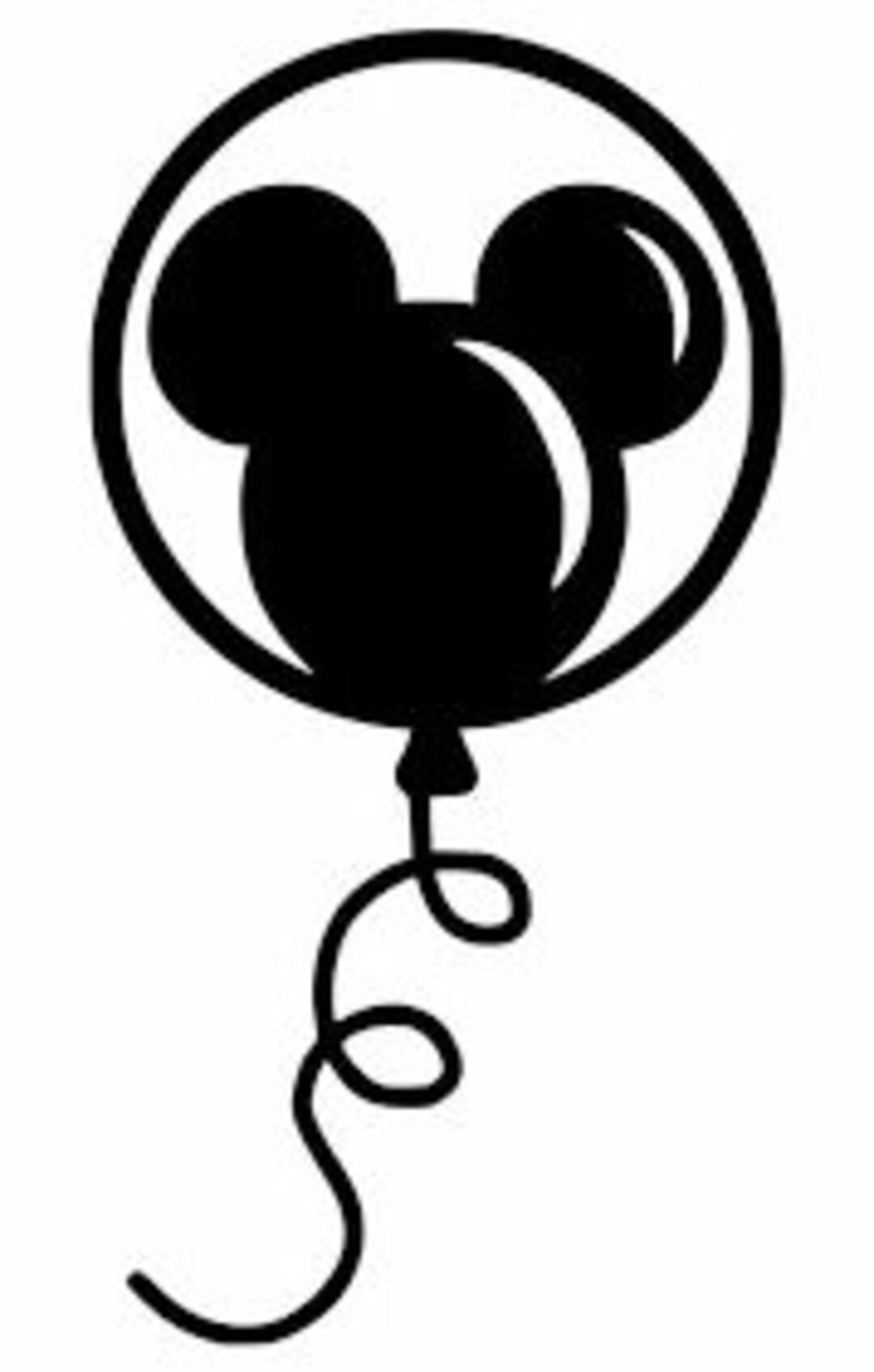 Disney Mickey Balloon Decal - Disney Balloon Decal - Disney Mickey ...