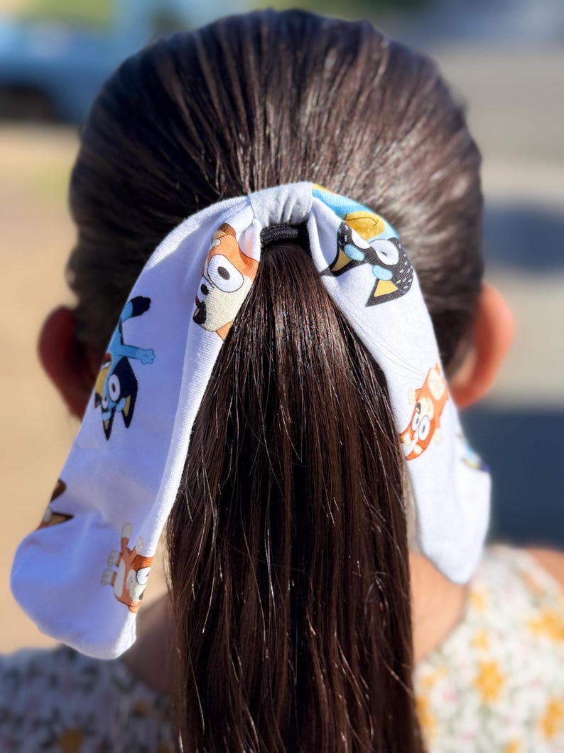Bluey Hair Tie Tails - Bluey and Bingo - Hair Scrunchie - Hair Tie ...