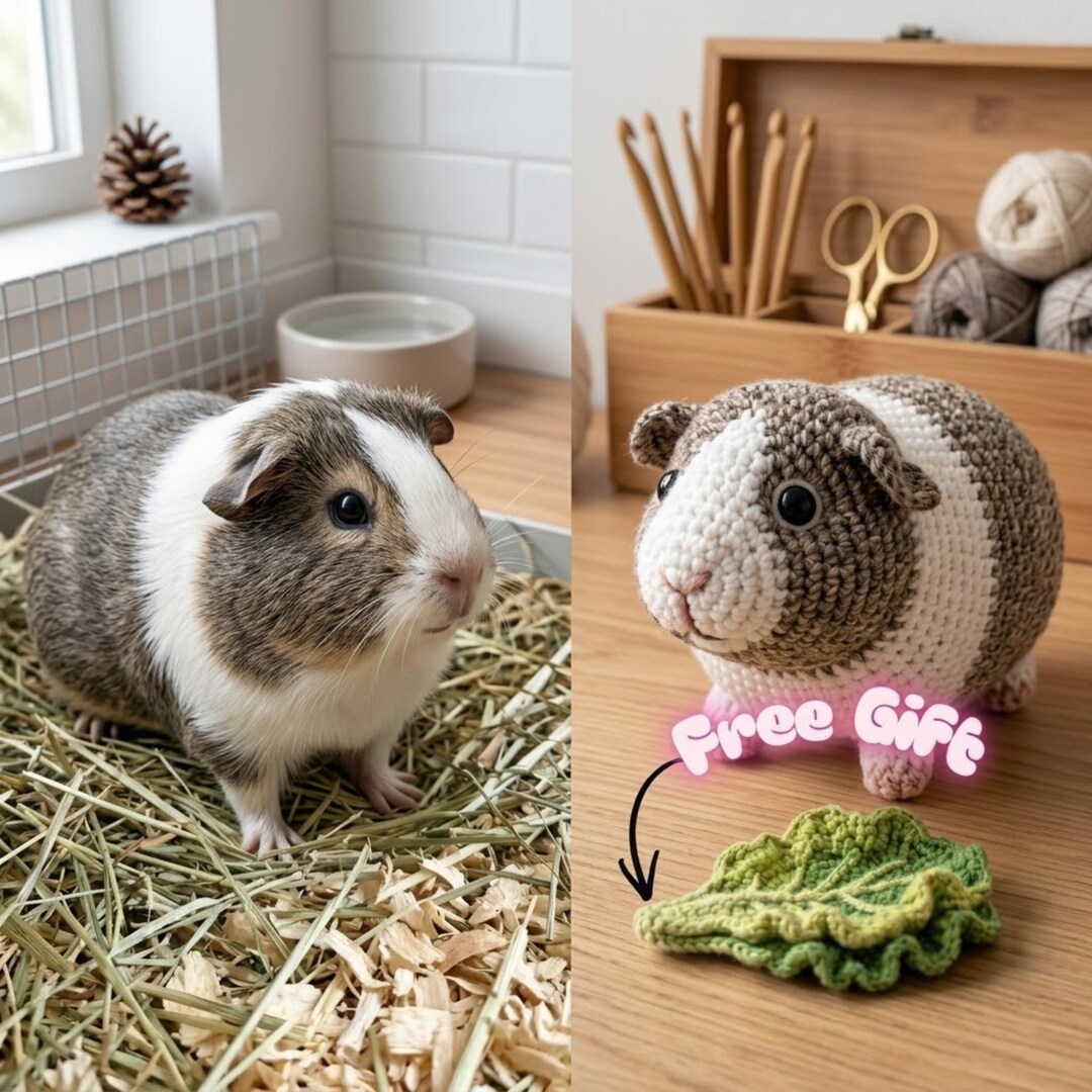 Custom Guinea Pig Plush From Photo |handmade Crochet Guinea Pig ...