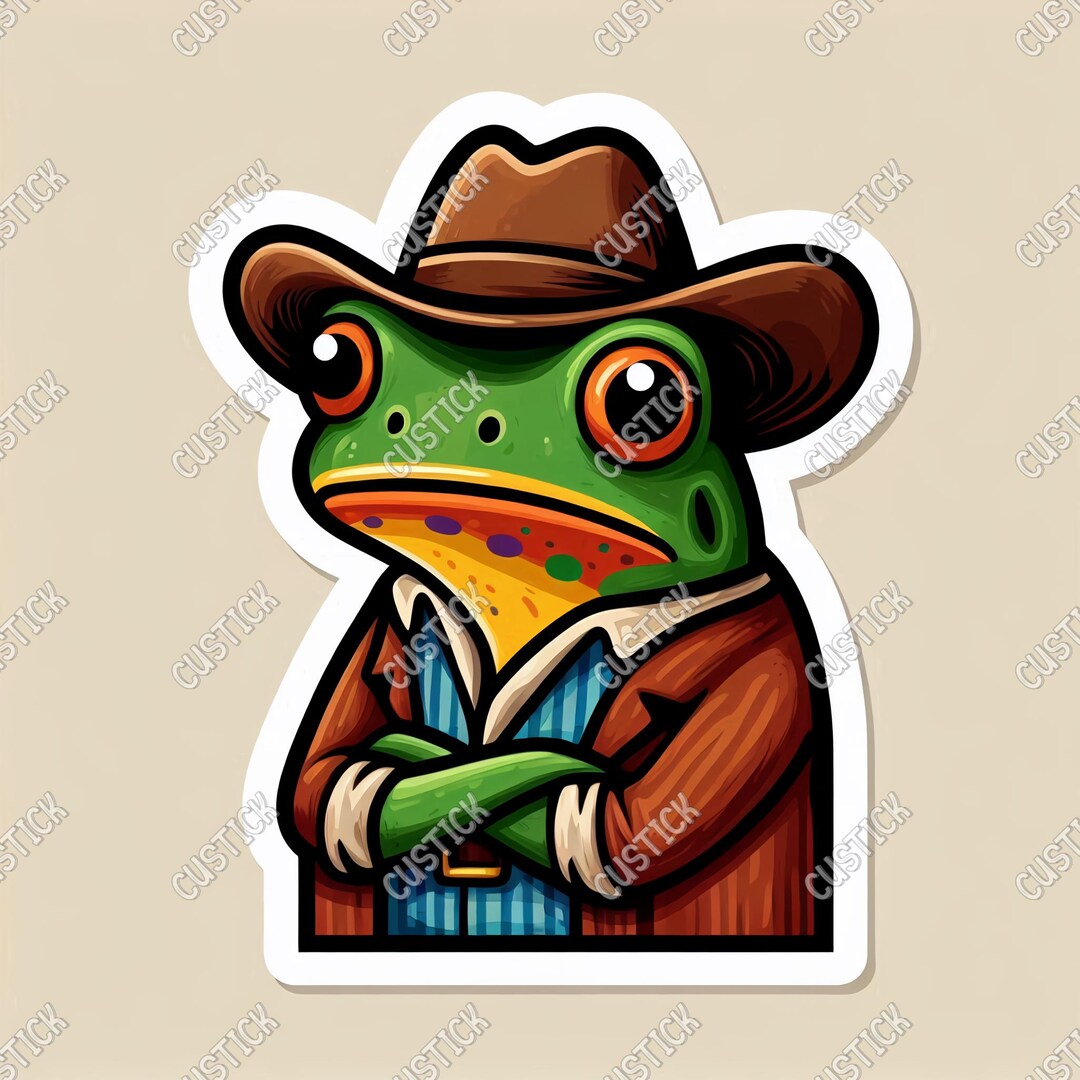 Cowboy Frog, Western Frog PNG, PSD for Your Custom - Etsy